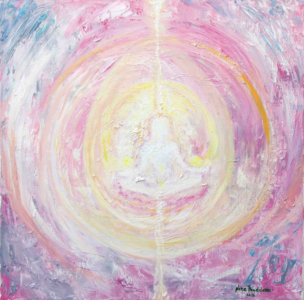 Meditation Oil painting: Nino Ponditerra | Artfinder