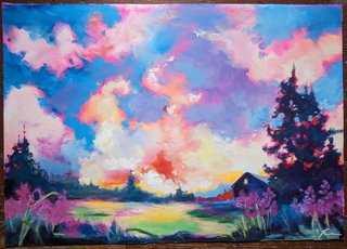 Landscape, sea and sky paintings | Artfinder