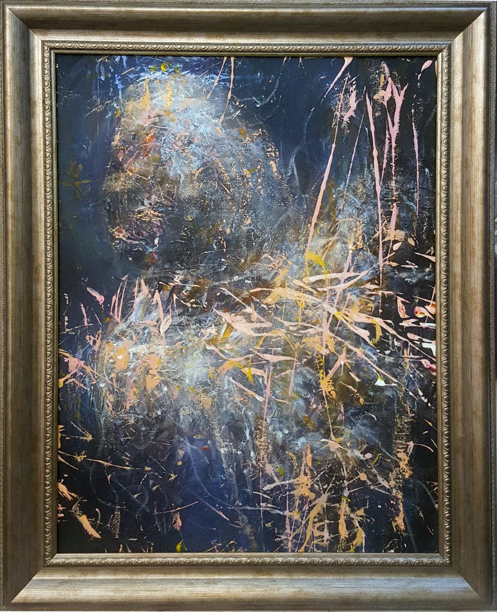 LARGE FRAMED ANGEL ECLECTIC ONEIRIC ART BY MASTER KLOSKA the light from ...