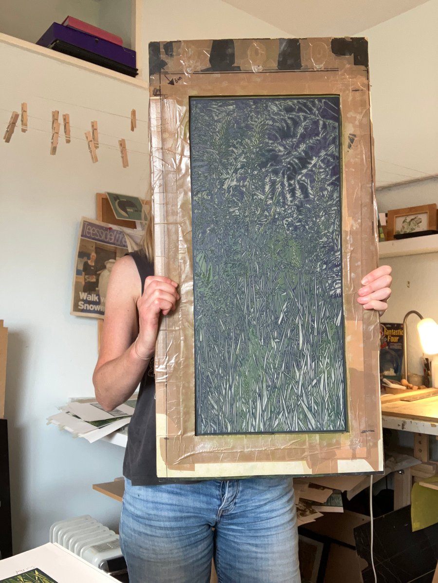 The Verge (version 1) Linocut: Susan Noble | Artfinder