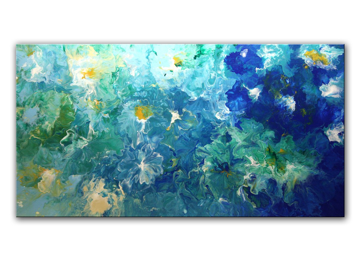 Ocean Melody - Extra Large Abstract Painting Acrylic painting by ...