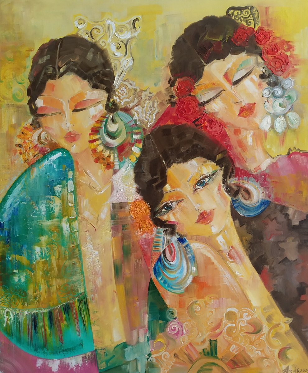 La Gitana Oil painting: Arevik Gasparyan | Artfinder