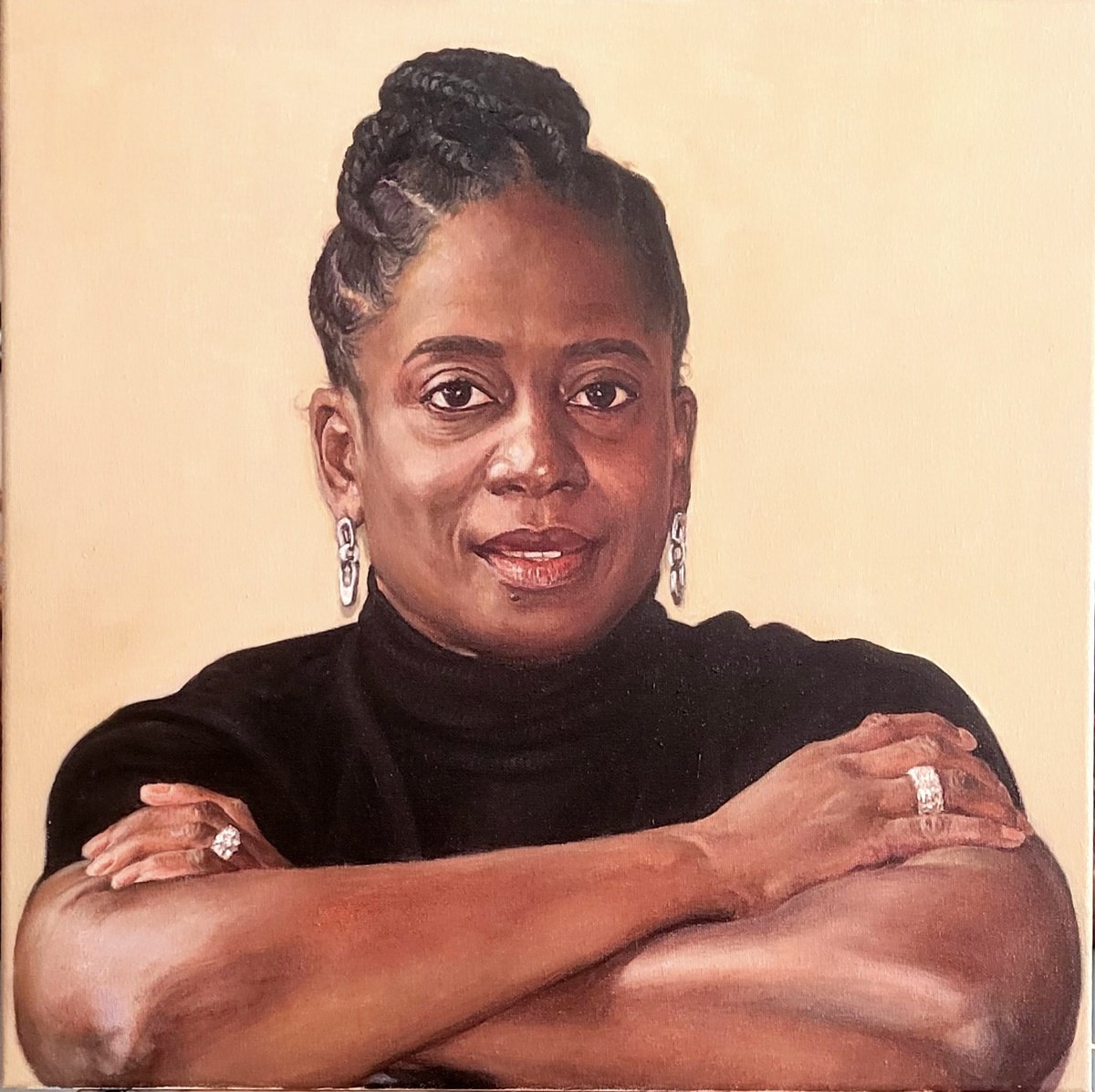 Commission For Uncle Todd Oil painting by QI Debrah | Artfinder