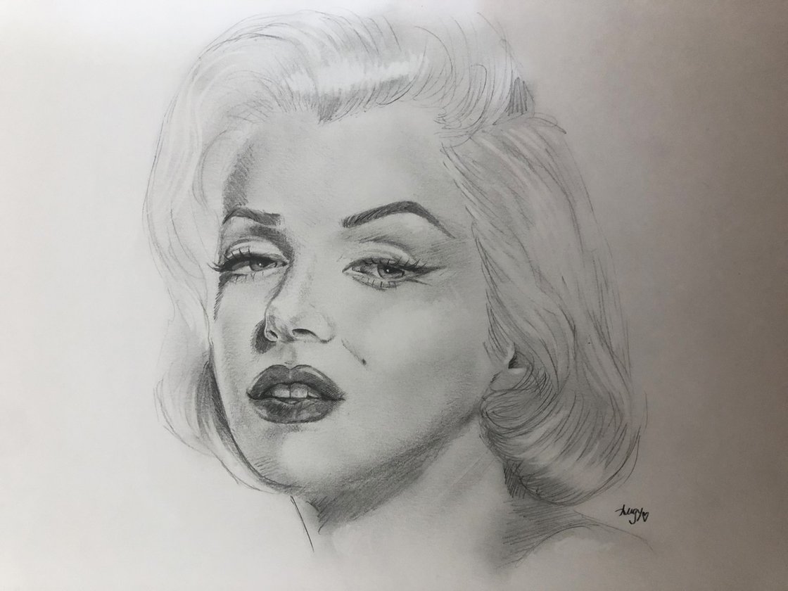 Easy Drawings Of Marilyn Monroe