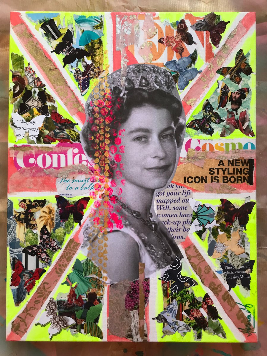 The Queen Collage by Hernan Reinoso | Artfinder