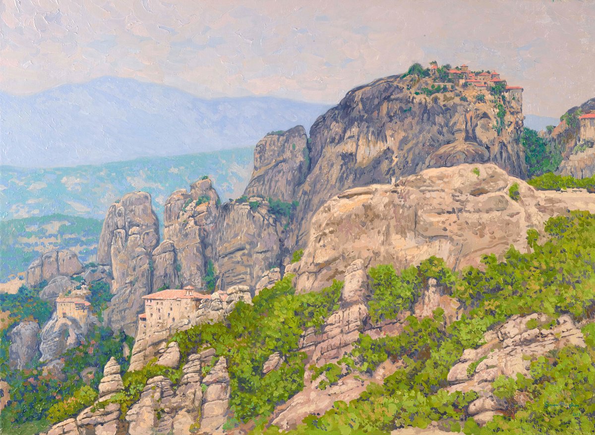 Meteora. Greece Oil painting: Simon Kozhin | Artfinder