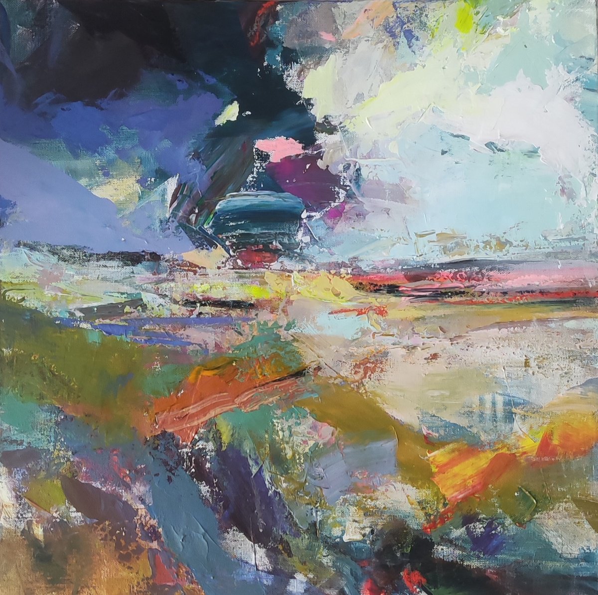 Cyclone Acrylic painting by Viktoria Shvoren | Artfinder