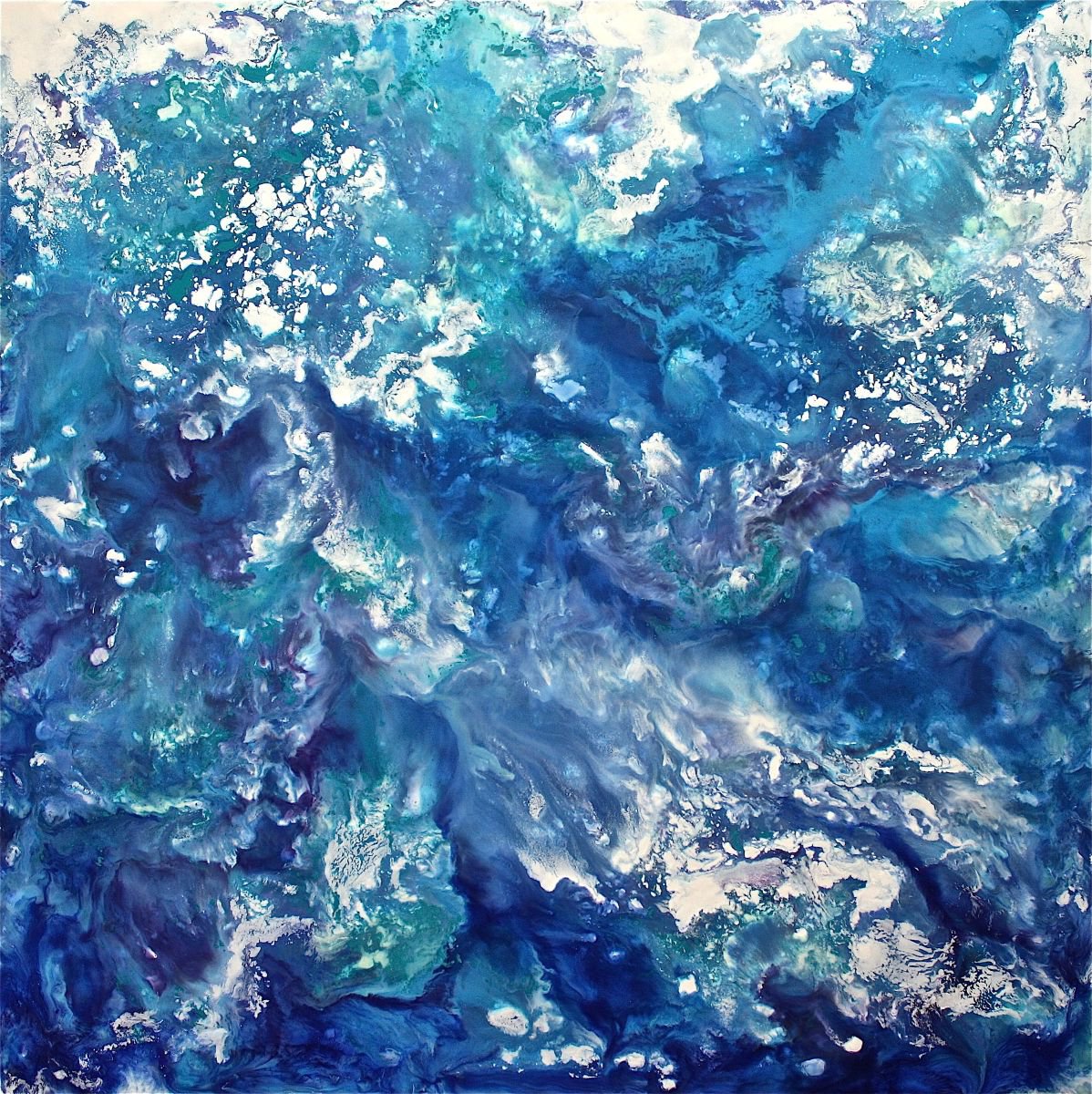 Blue on Blue Painting by Gray Jacobik | Artfinder