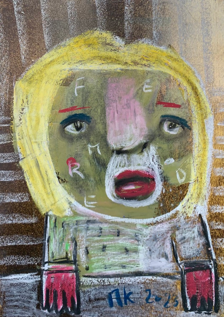 Prostration. Day 55. Pastel drawing by Pavel Kuragin | Artfinder