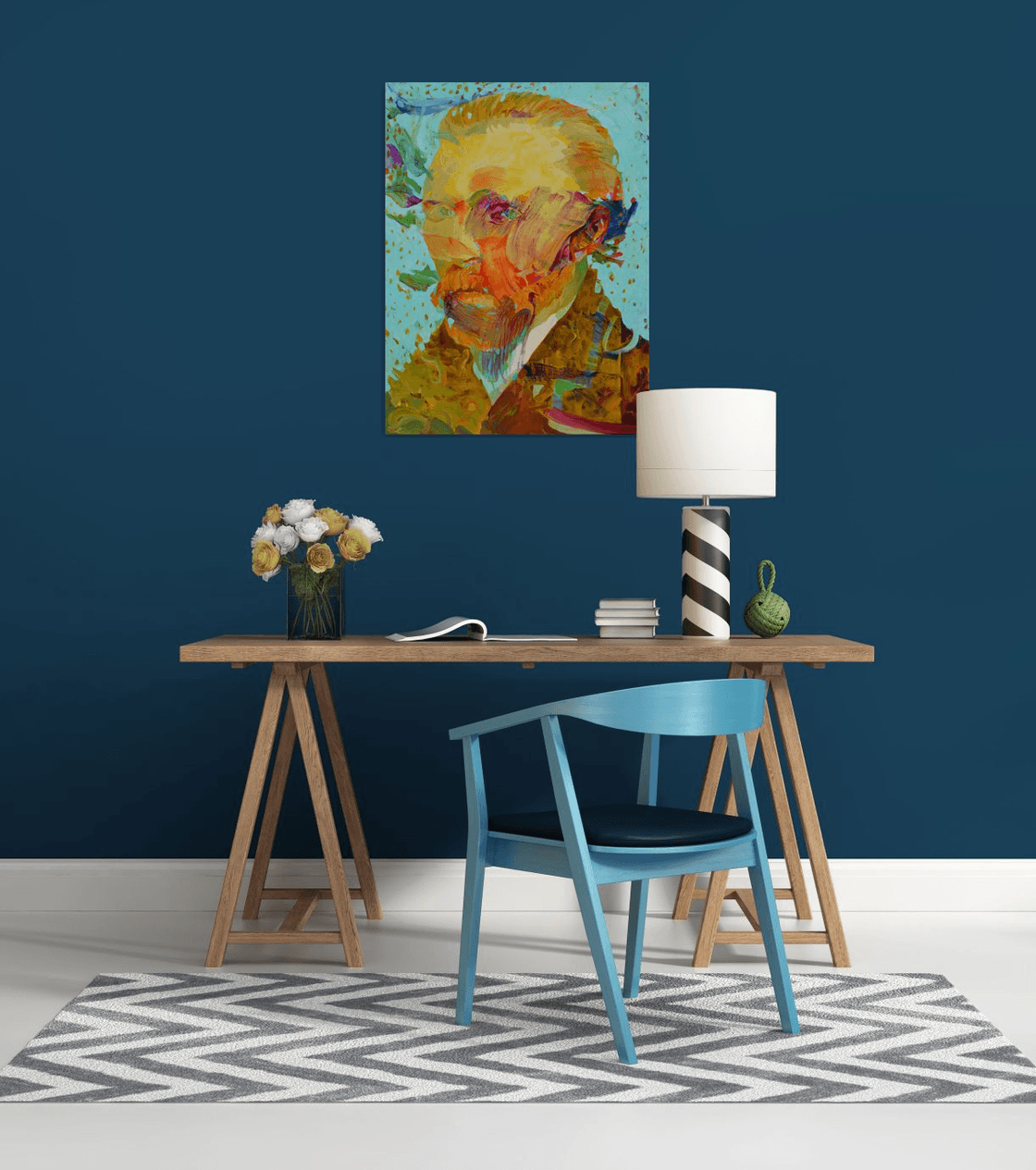 Xanthopsia - Hommage to Van Gogh Oil painting by Melinda Matyas | Artfinder