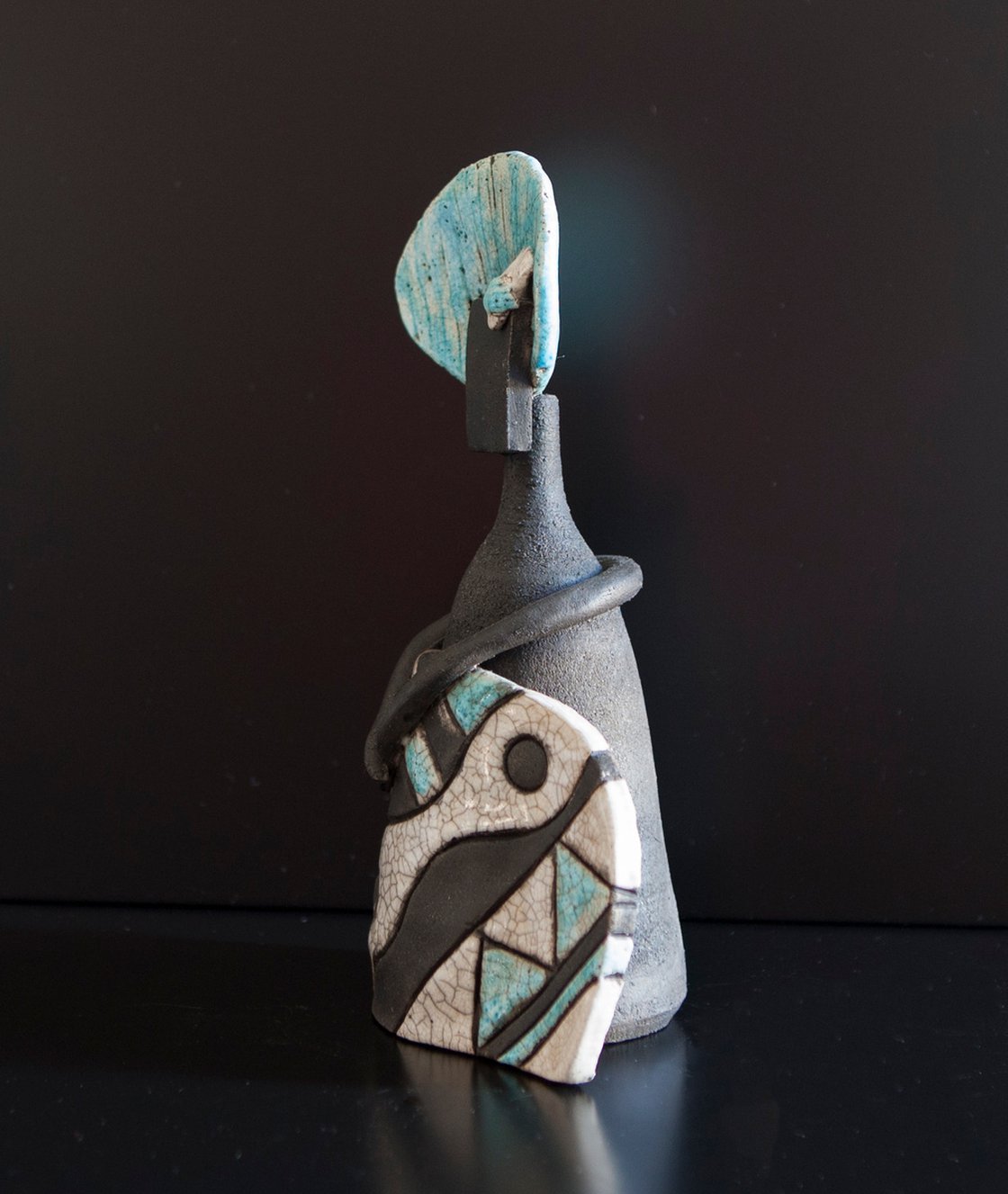 three-cornered menina Clay sculpture: Isabel Robledo | Artfinder