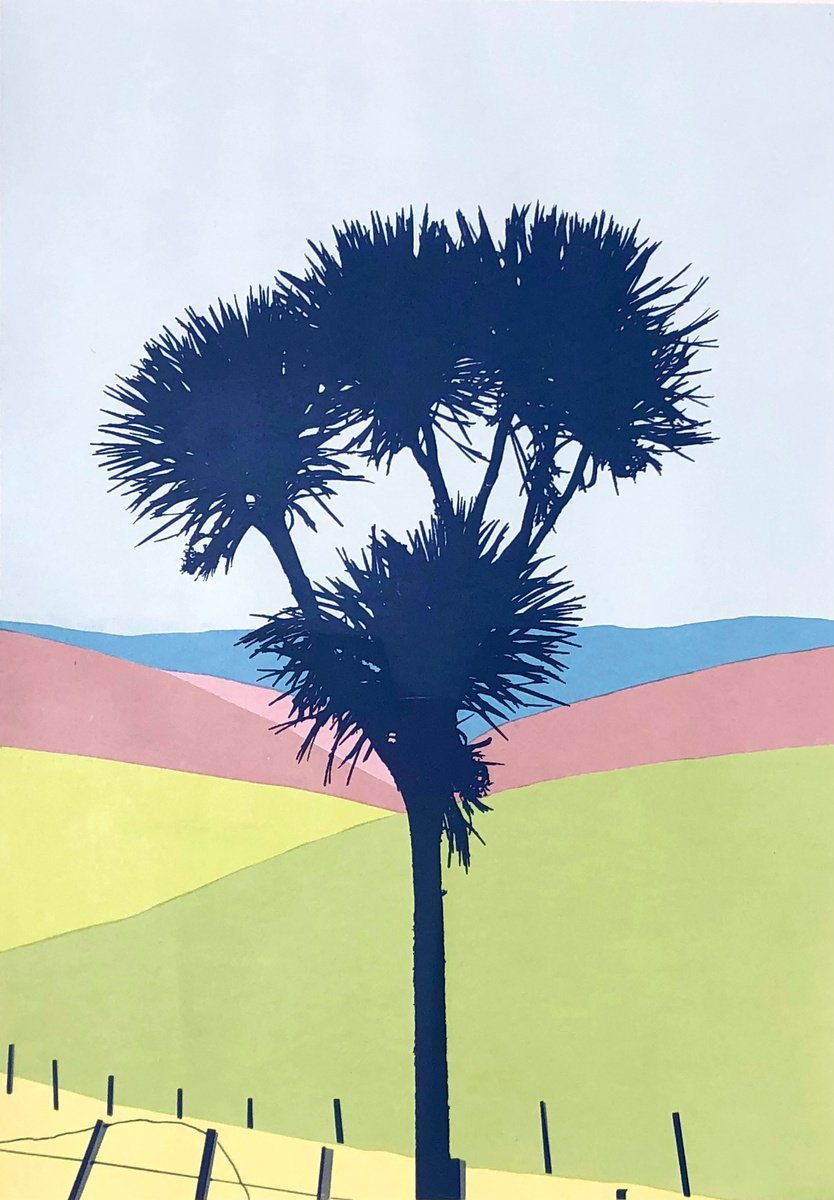 Bullock Track to Hungry Creek Screenprint: Talia Russell | Artfinder