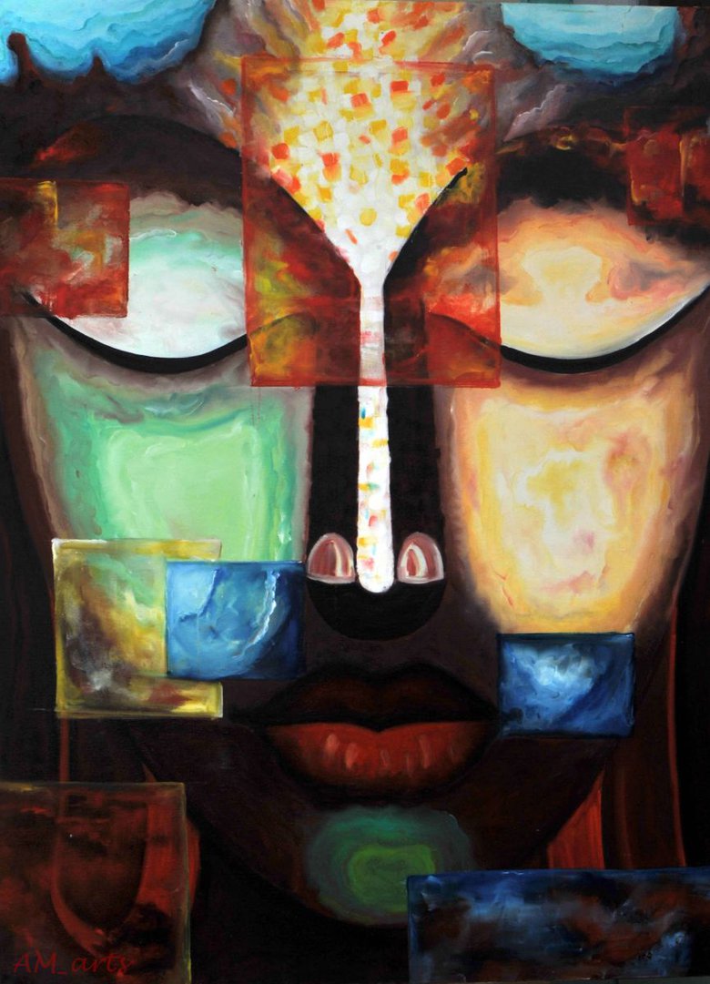Buddha Moksha Oil painting: Arati Mishra | Artfinder