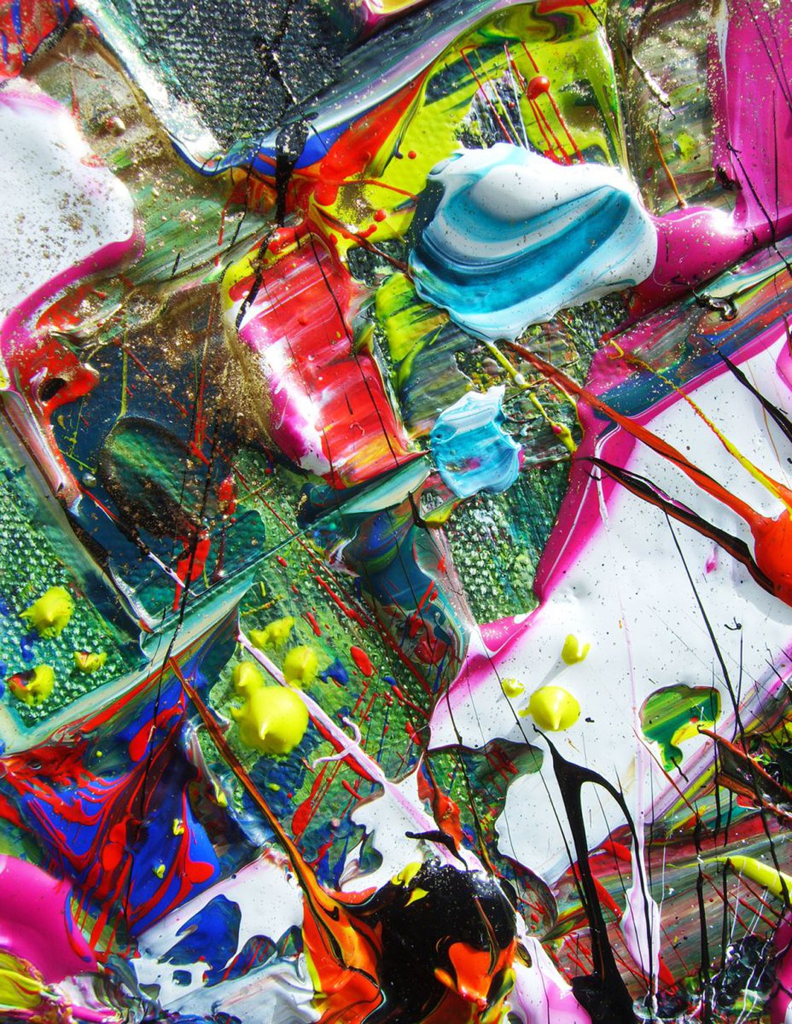 New Romantic - "80's splash" Acrylic painting: Andrew Alan Johnson ...