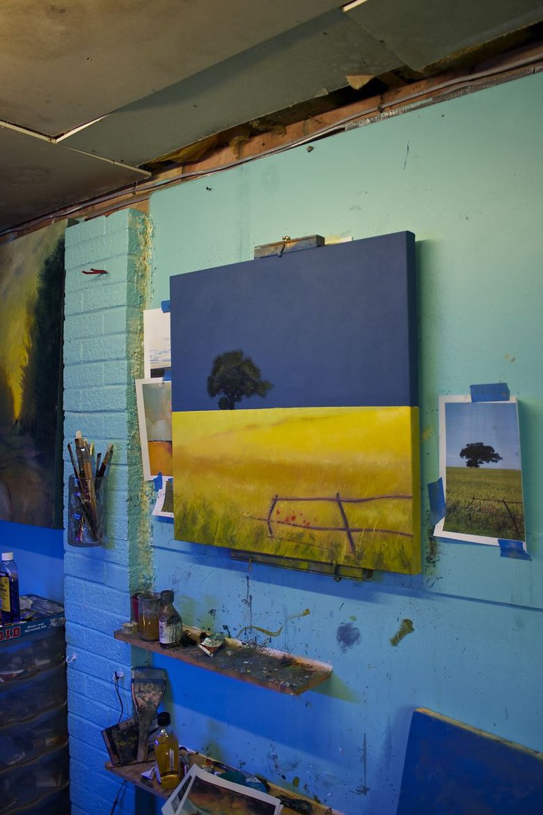 Big Blue 5 Oil painting by Simon Jones | Artfinder