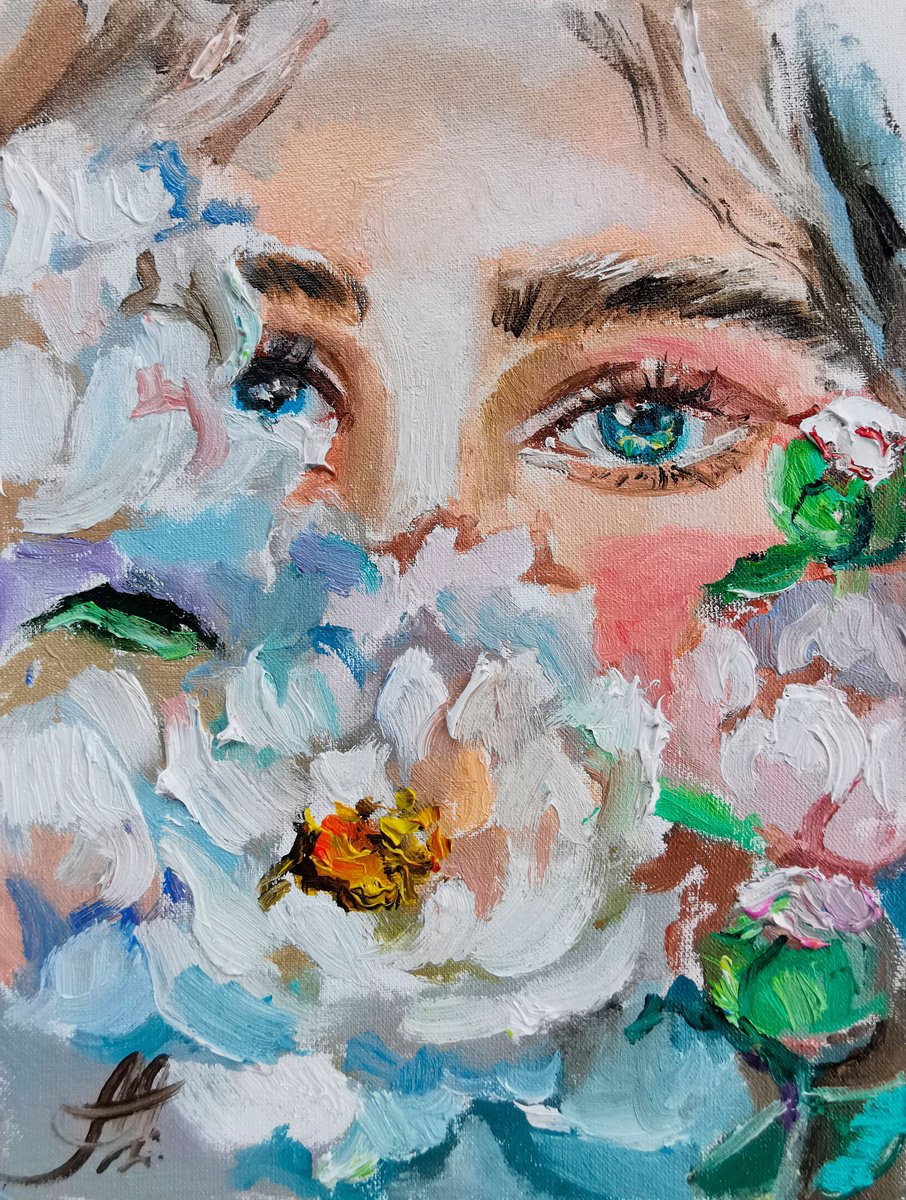 Face painting on canvas Oil painting: Annet Loginova | Artfinder