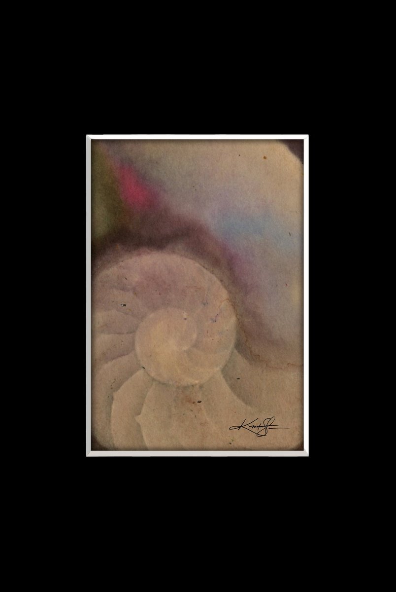 Nautilus Shell 926 Mixed-media painting by Kathy Morton Stanion | Artfinder