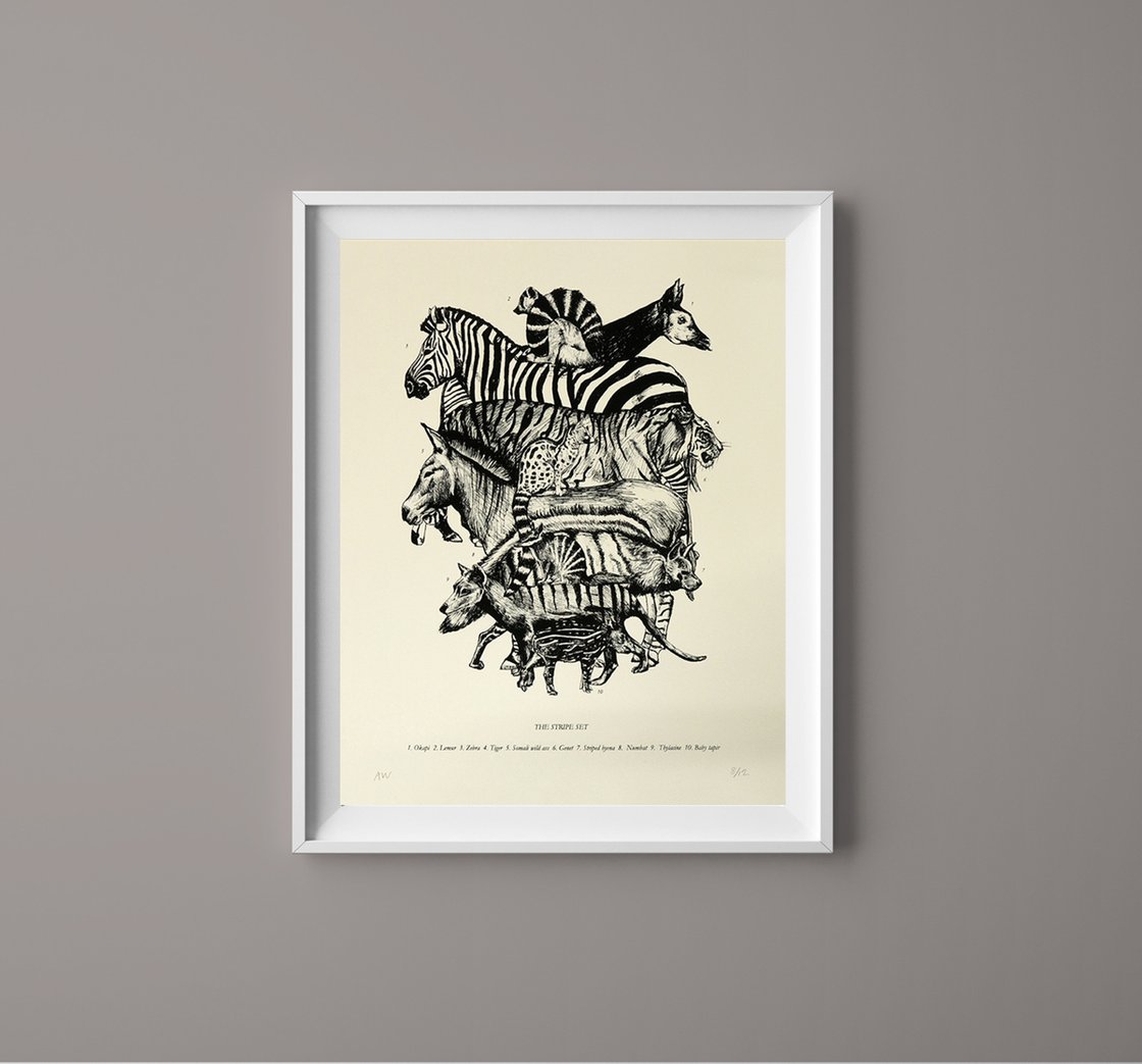 The Stripe Set Screenprint: Anna Walsh | Artfinder