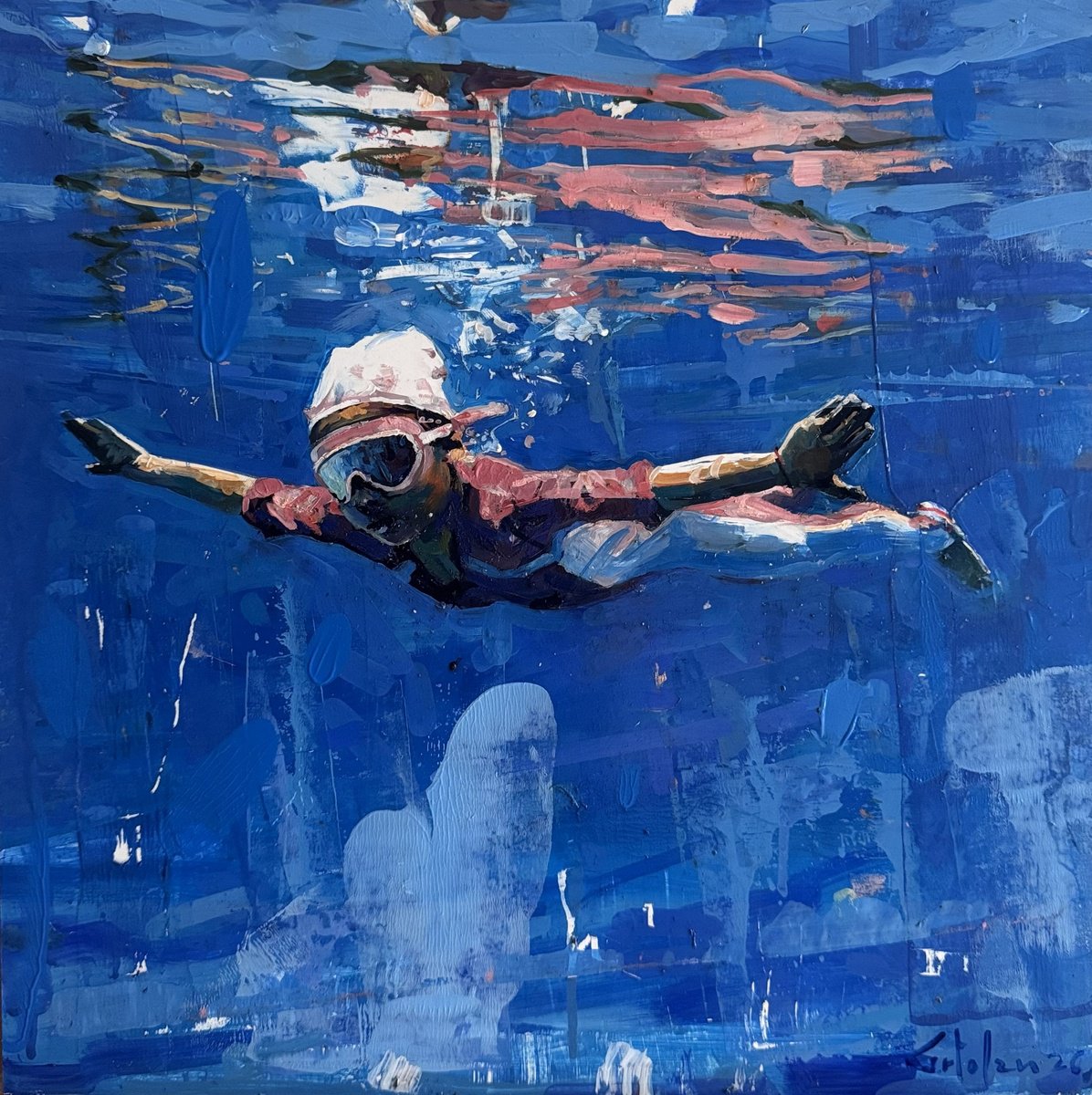 Where water dreams of wing Oil painting: Marco Ortolan | Artfinder