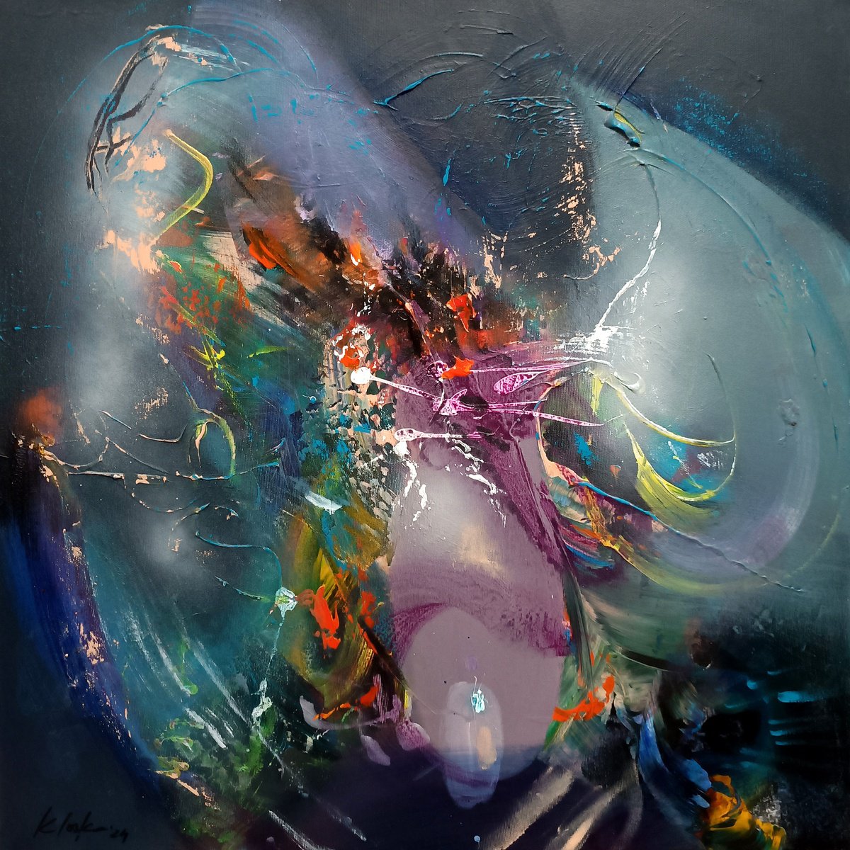 My other world Acrylic painting by Kloska Ovidiu | Artfinder