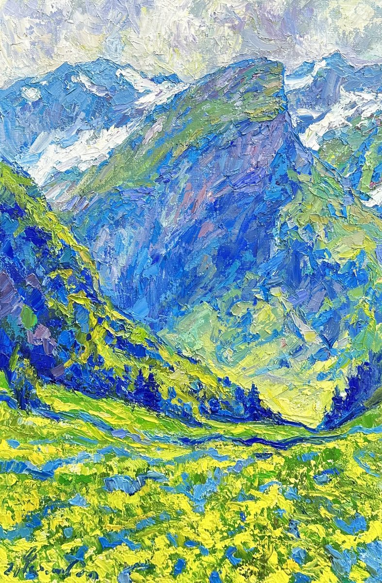 Alpine harmony Oil painting: Andrii Chebotaru | Artfinder