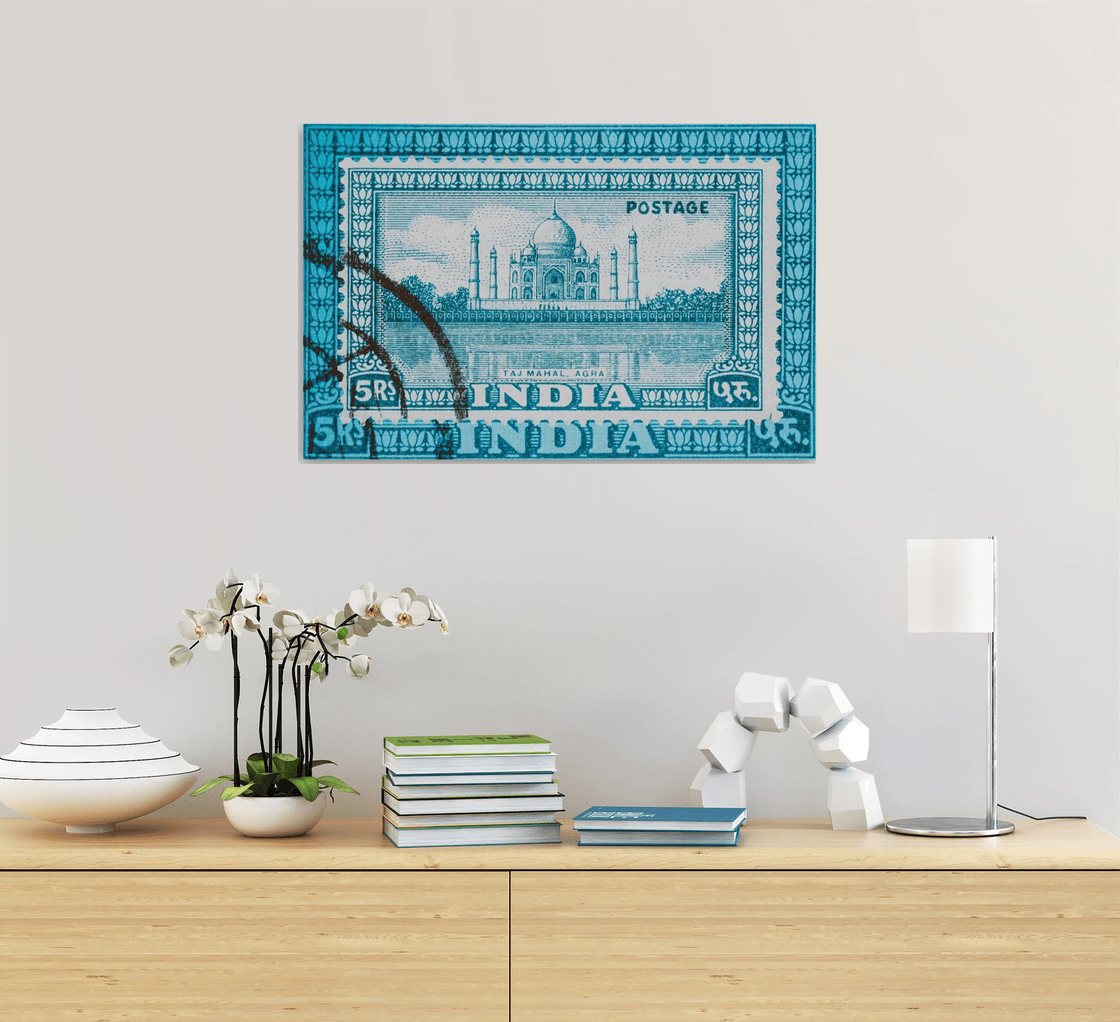 Taj Mahal 1949 - India Stamp Collection Art Photograph: Deborah Pendell ...