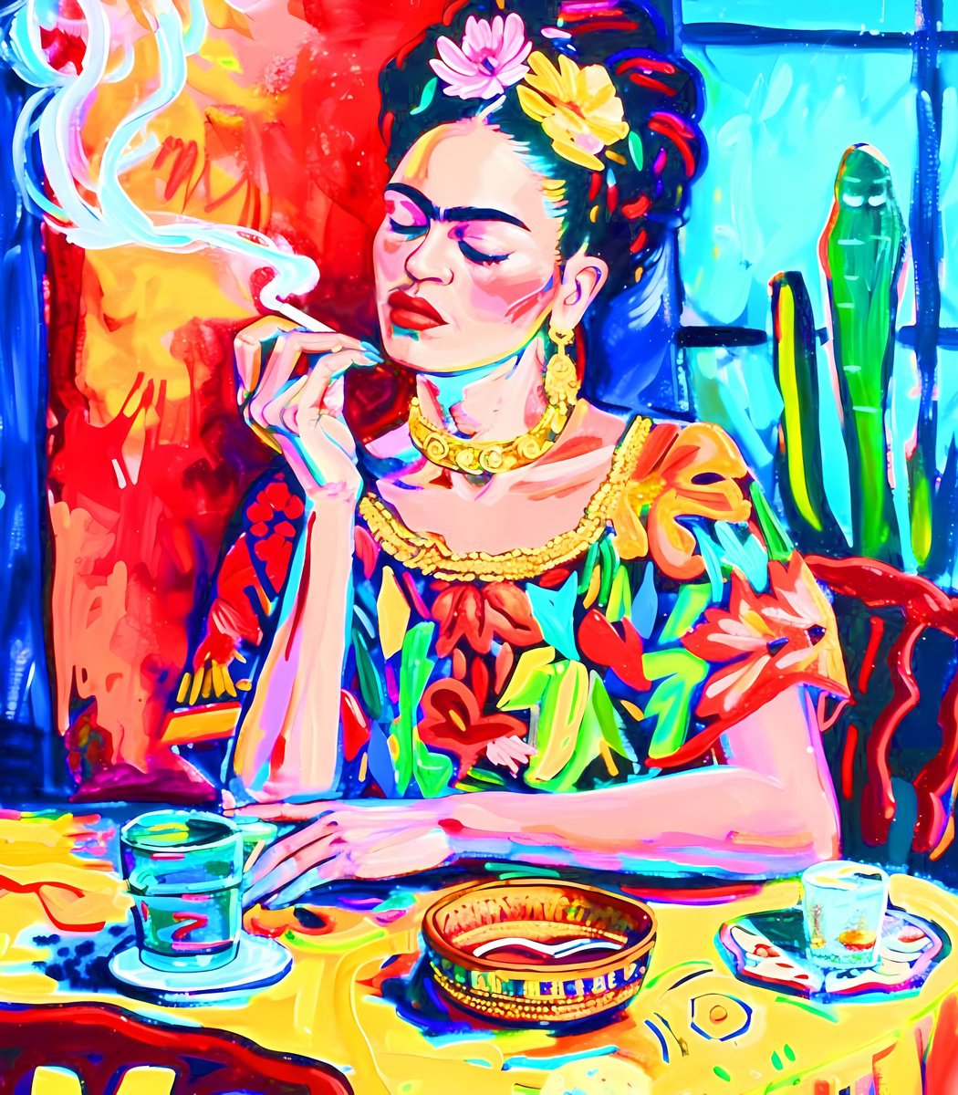 Frida Kahlo Print by BAST | Artfinder