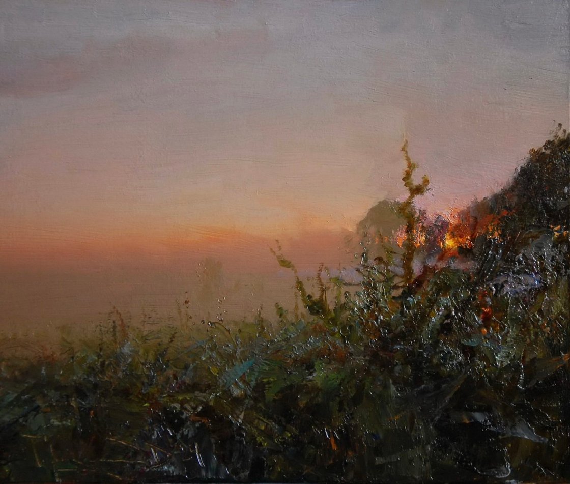 At dawn Oil painting: Denys Gorodnychyi | Artfinder