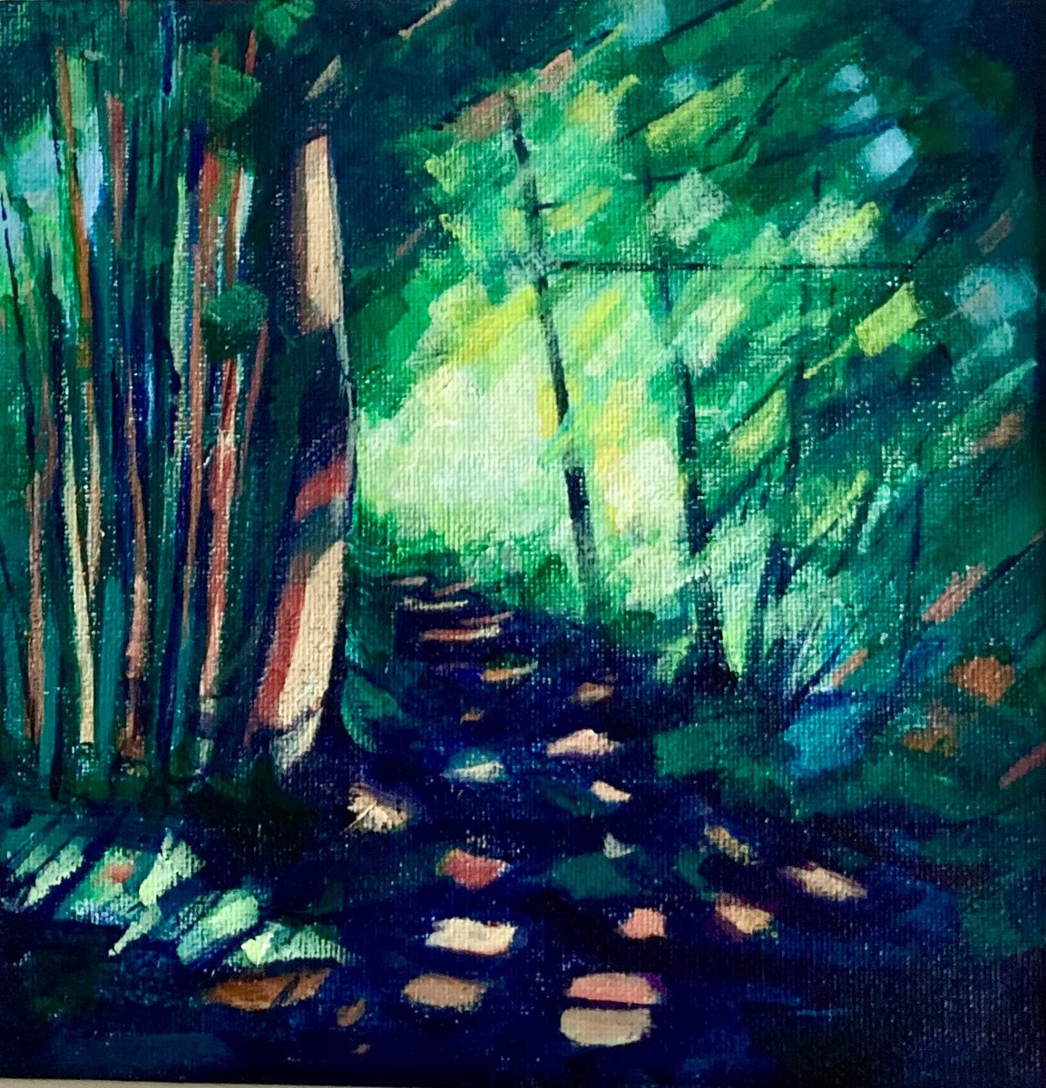pathway study Acrylic painting by Stuart Roper | Artfinder