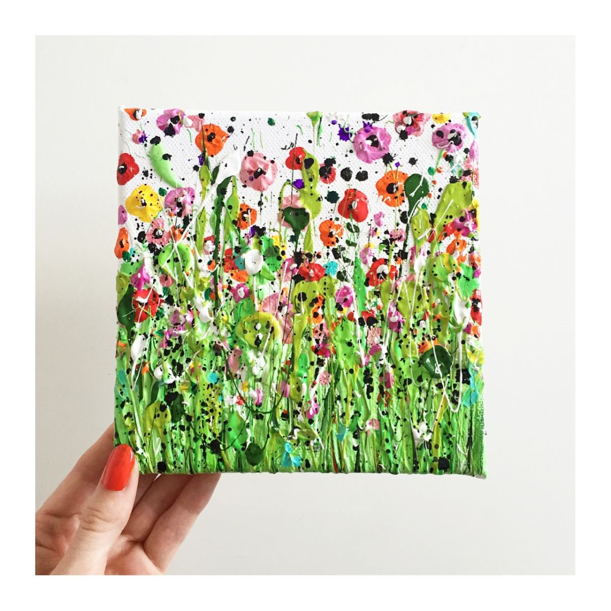 Sunshine Meadow Acrylic painting by Charlotte Anna Reed HAPPY ART ...