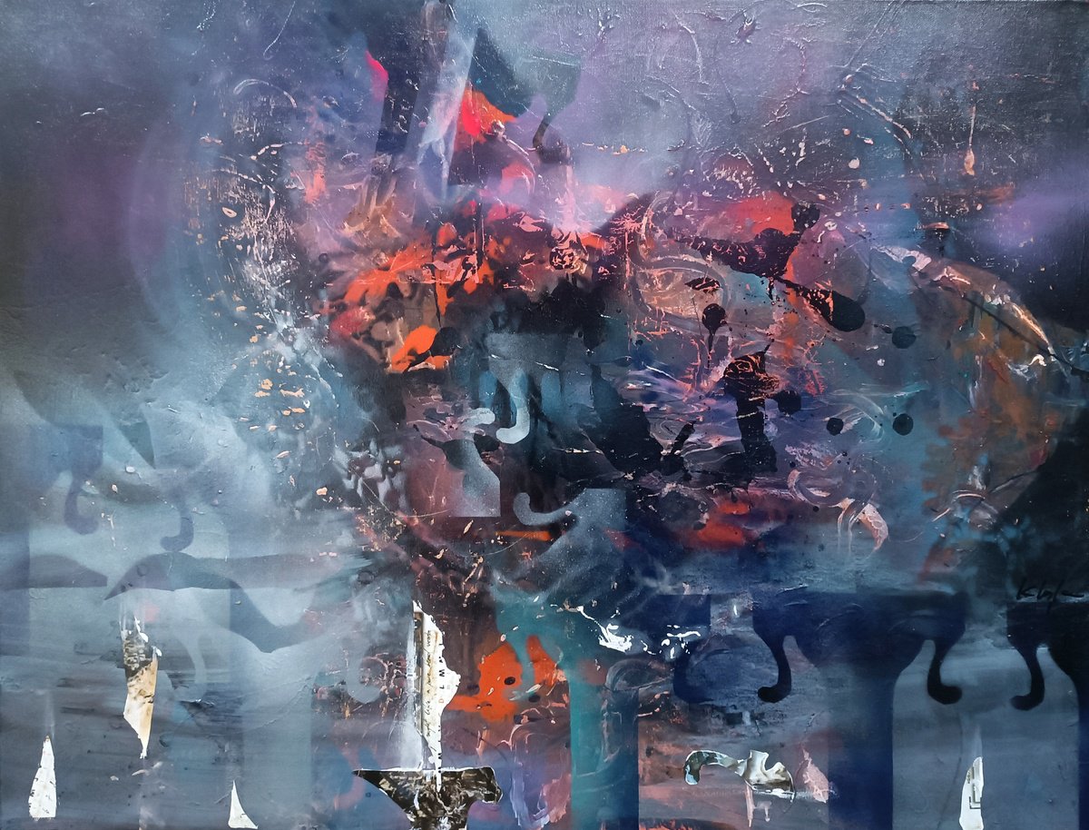 Night in Venice Mixed-media painting: Kloska Ovidiu | Artfinder