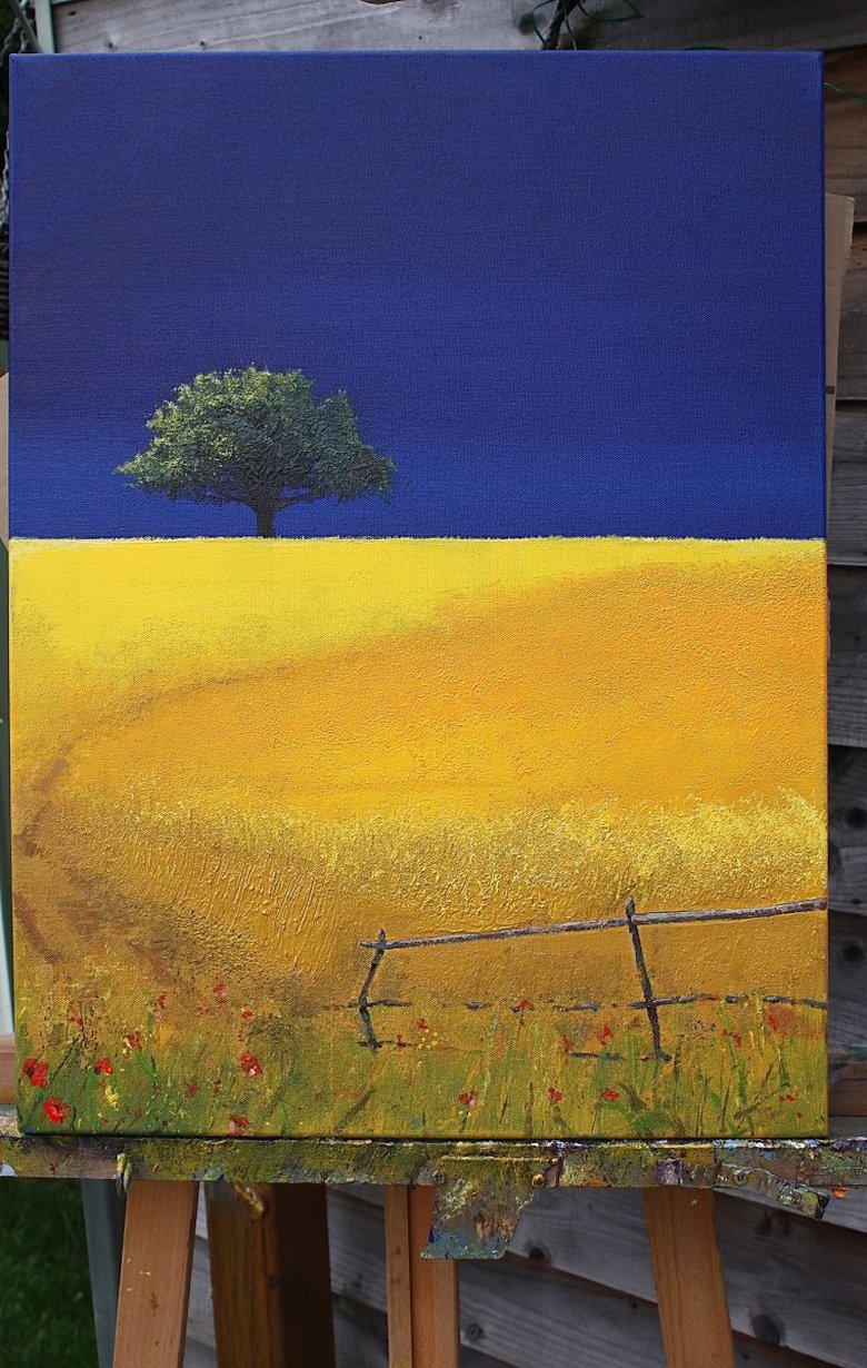 Big Blue Revisited Acrylic painting: Simon Jones | Artfinder