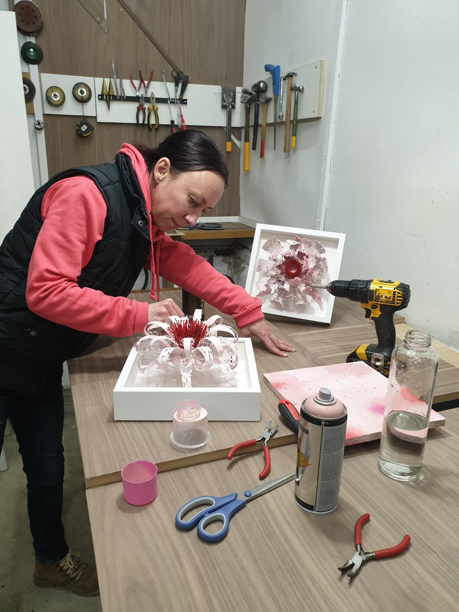 "Almond Blossom" Relief: Vania Dimitrova & Svetoslav | Artfinder