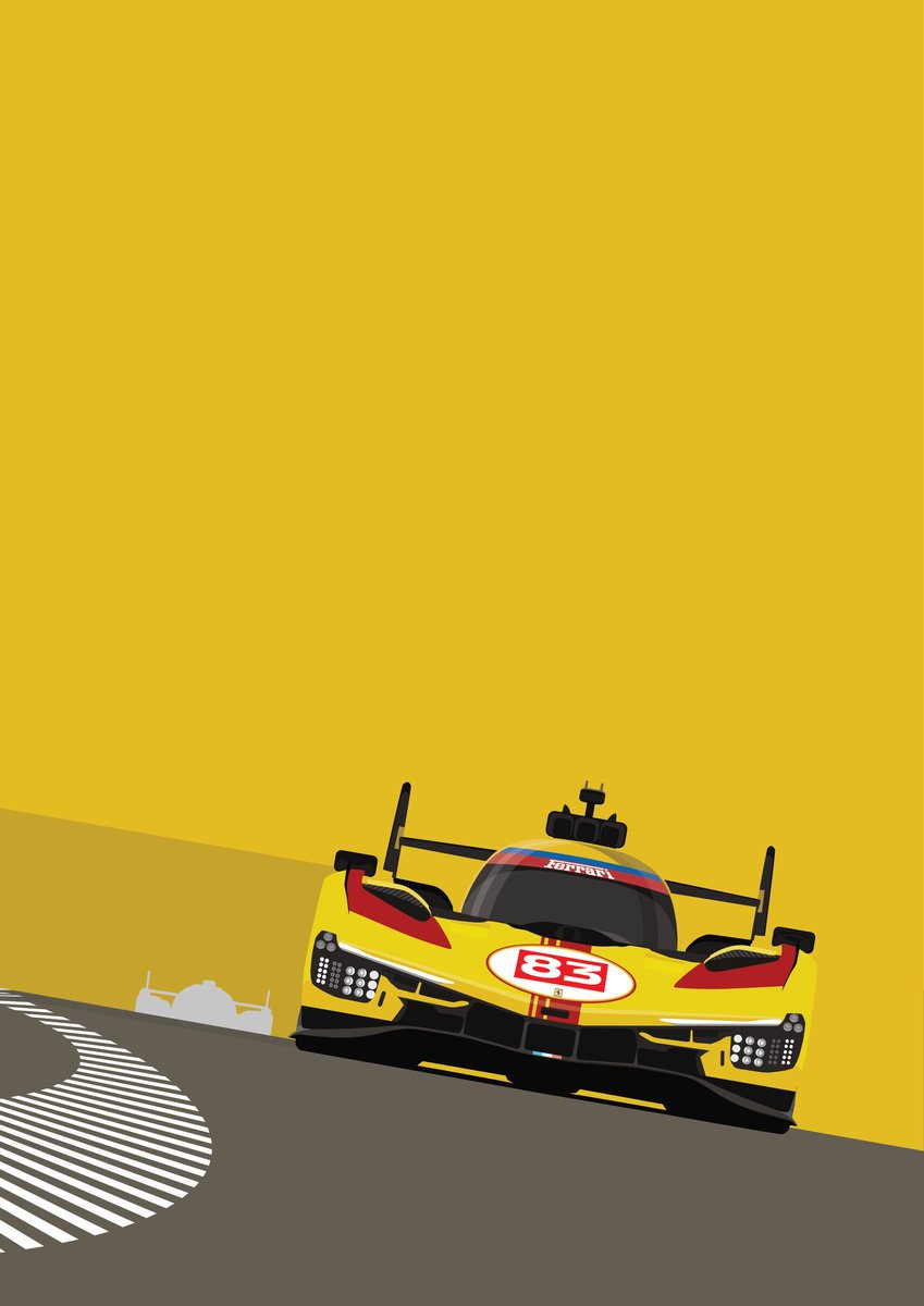 Ferrari 499P the yellow one Digital Art (Giclée): David Gill | Artfinder Ferrari 499P the yellow one Digital Art (Giclée): David Gill | Artfinder