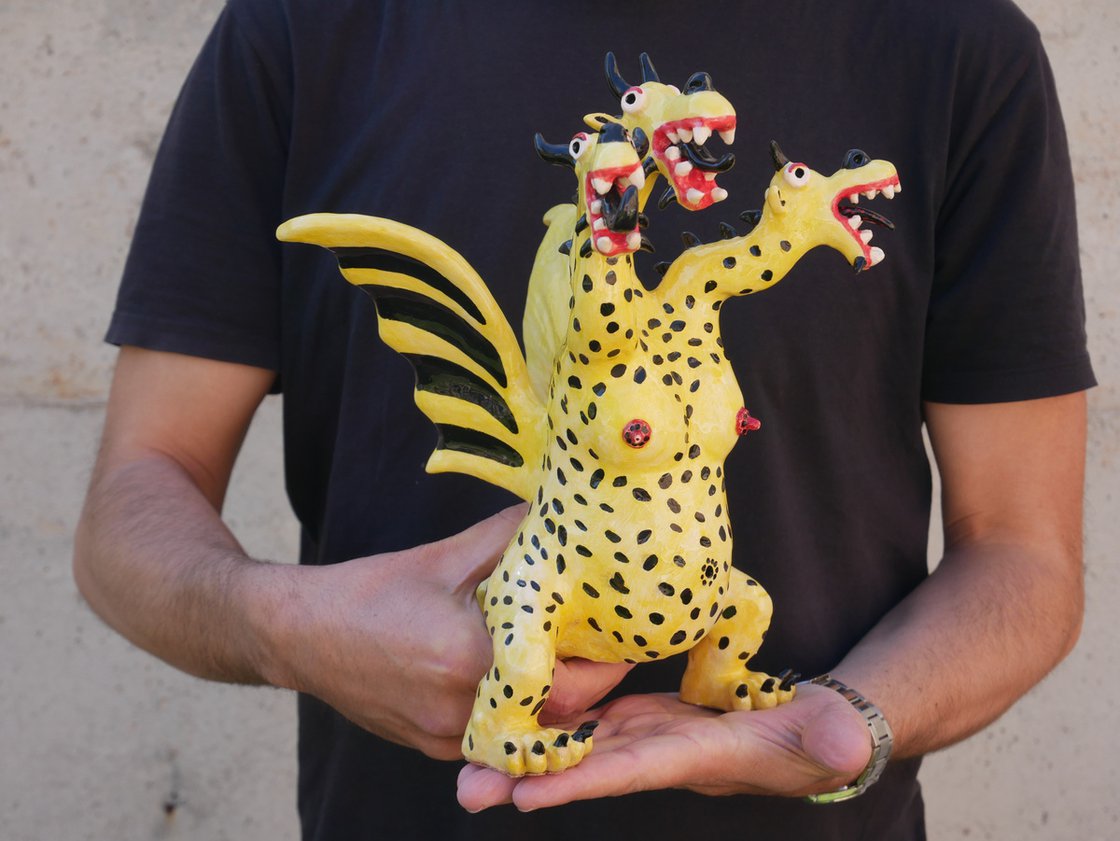 King Ghidorah II Clay sculpture: azoriano | Artfinder
