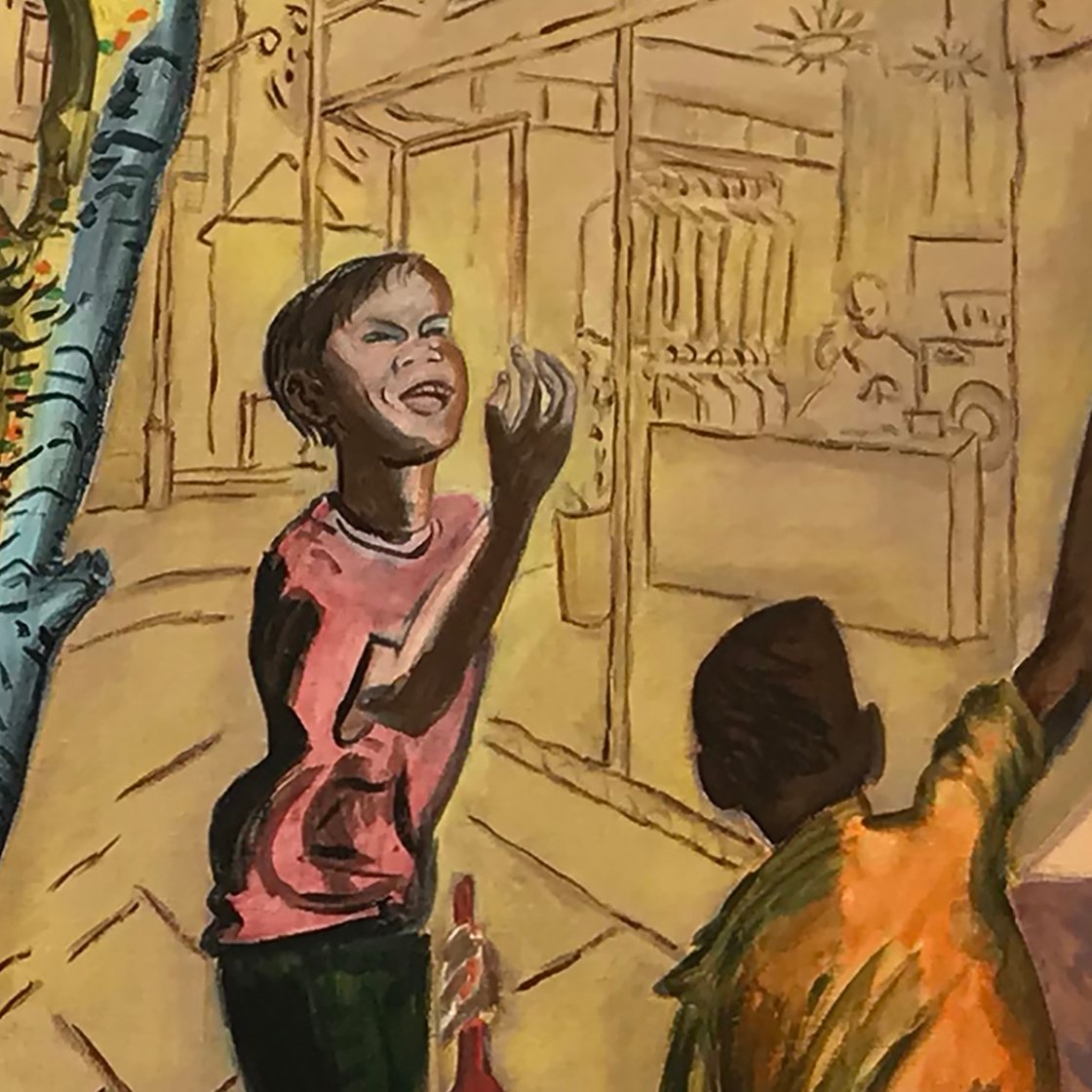 Lower Clapton Pond Oil painting: Frank Creber | Artfinder