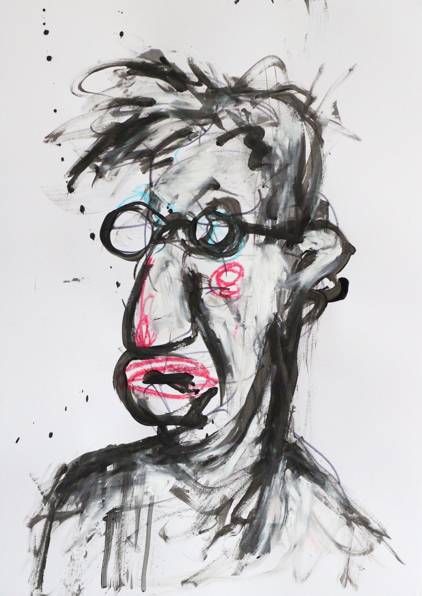 Caricature of our times Mixed-media painting by Mark Barrable | Artfinder