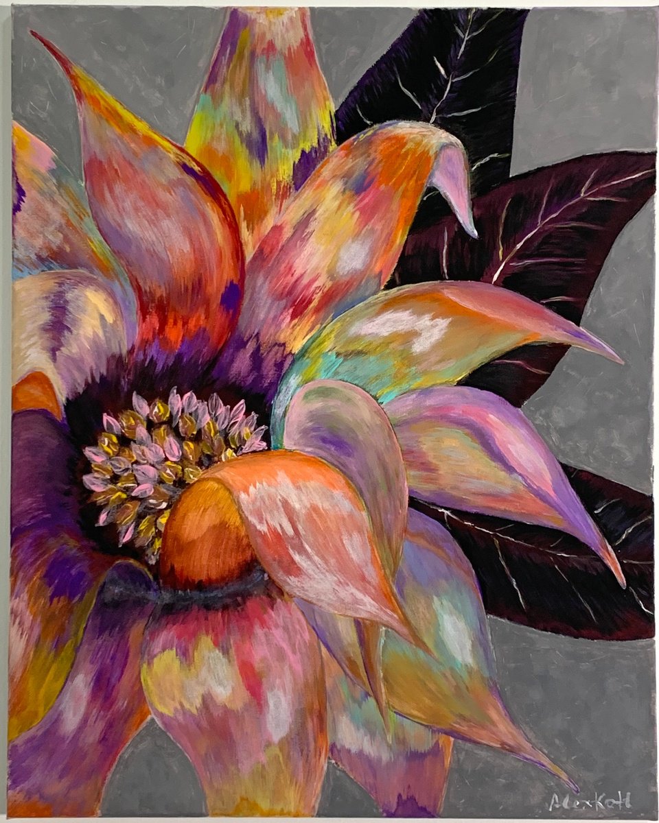 Flower Acrylic painting by Alex Kott | Artfinder