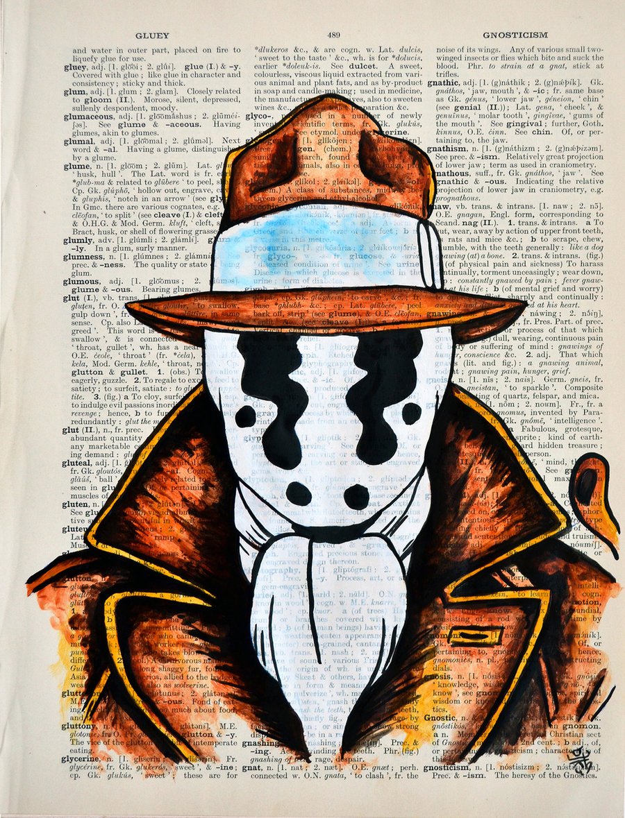Rorschach - Watchmen Acrylic painting: Jakub DK - JAKUB D KRZEWNIAK ...