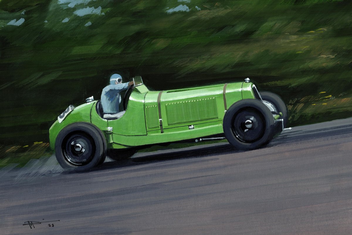 Raymond Mays, ERA, 1936 Gouache painting by Martin Tomlinson | Artfinder