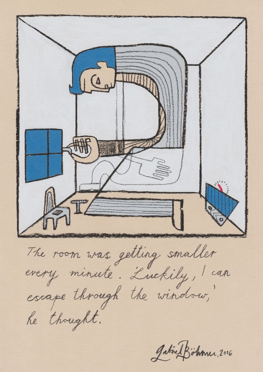 Escape Route Drawing by Gabriel Böhmer | Artfinder