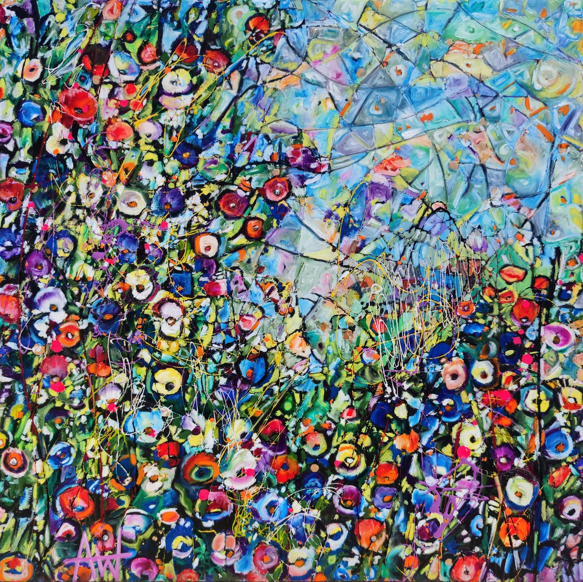 Garden Dance Oil painting: Angie Wright | Artfinder