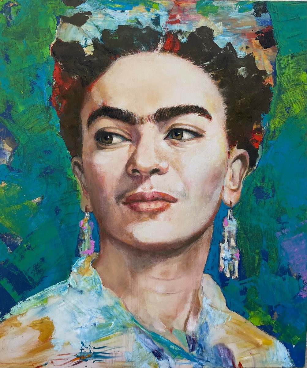 Frida Oil painting by Martha Escondeur | Artfinder