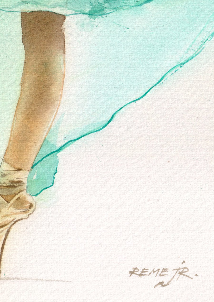 Ballet Dancer CCCLXXXVIII Watercolour: REME Jr. | Artfinder