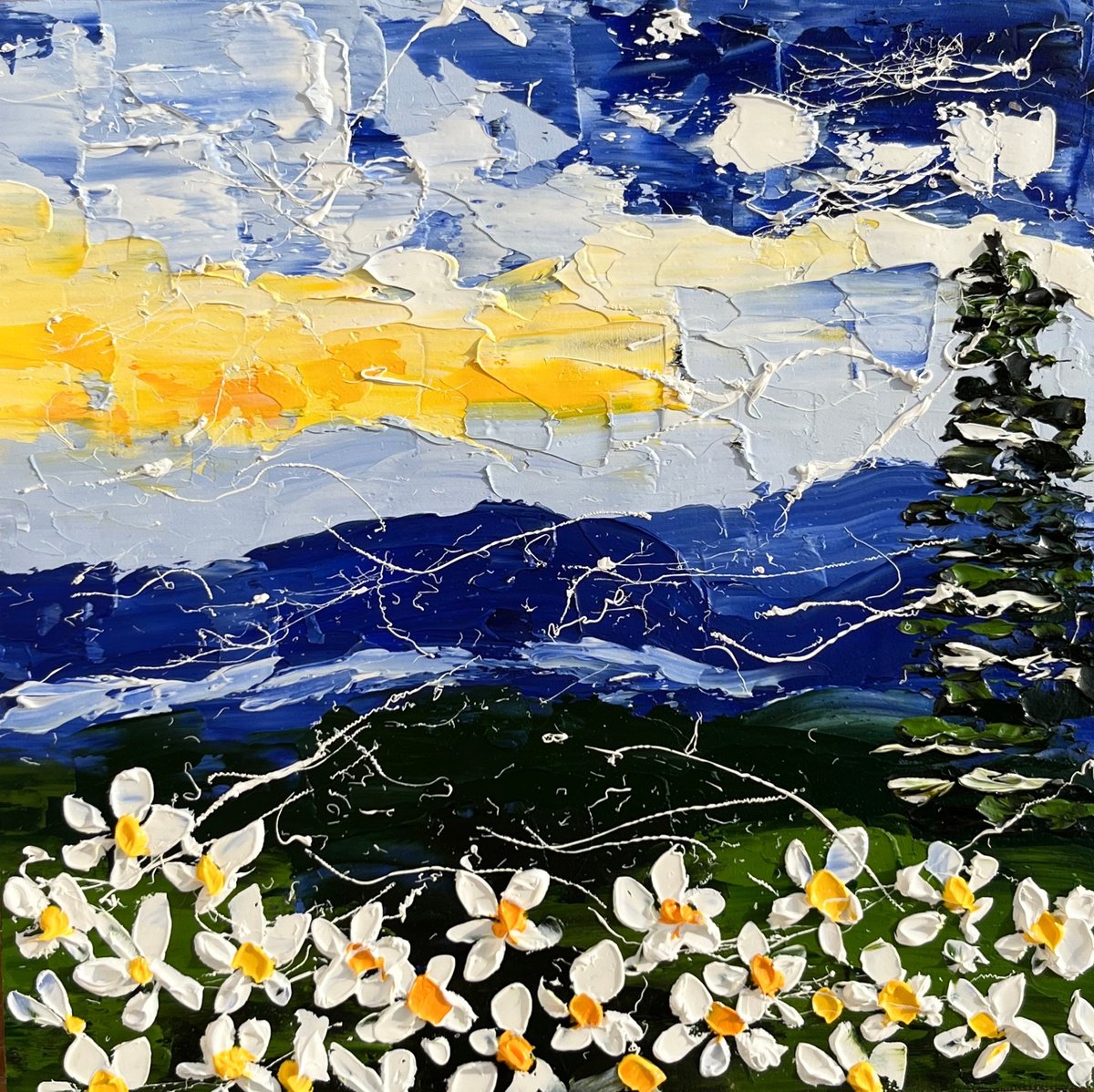 Appalachian Mountains Painting Oil painting by Halyna Kirichenko ...