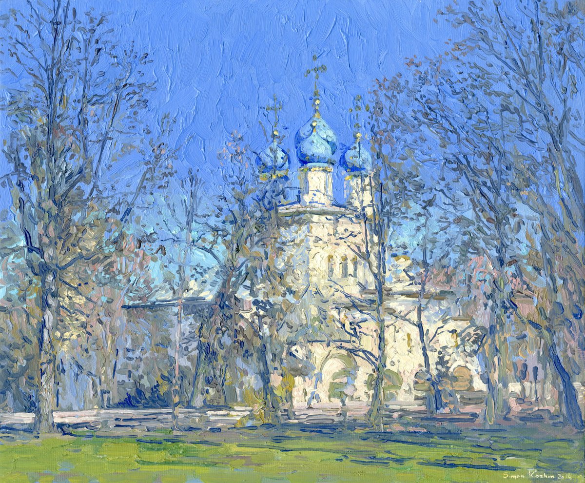 Church of the Kazan Icon Oil painting: Simon Kozhin | Artfinder
