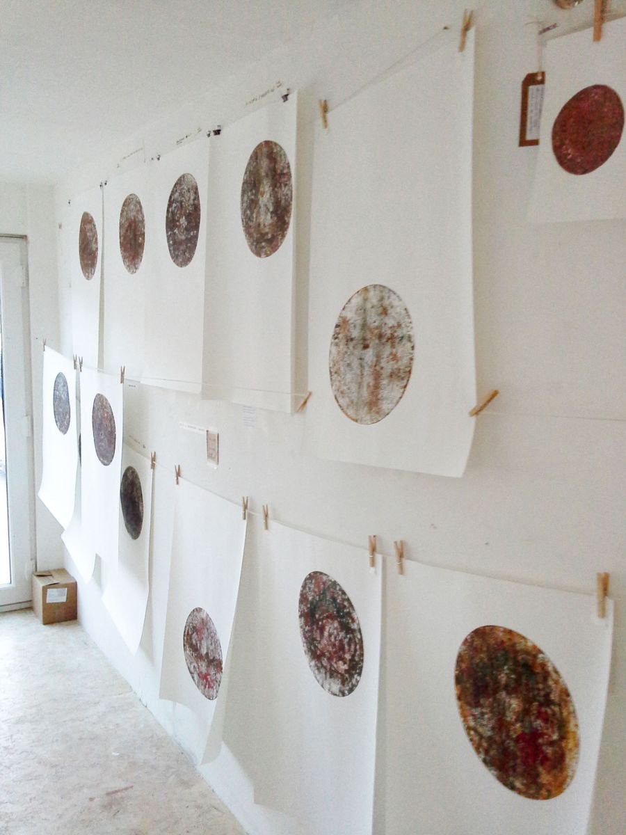 Eruption Monoprint by Adam Grose MA RWAAN | Artfinder