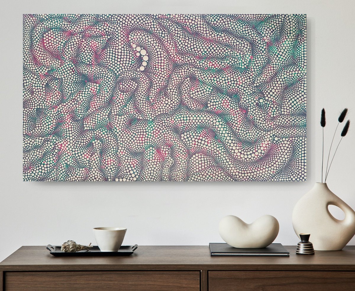 Lavender Waves Acrylic painting: Oxana Lazari | Artfinder