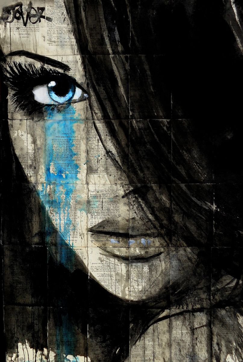 DEEP POOL Ink drawing by Loui Jover | Artfinder