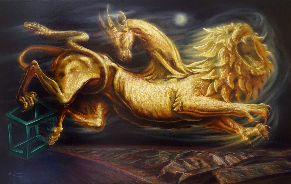 Chimera Oil painting: Alexandre Barbera-Ivanoff | Artfinder